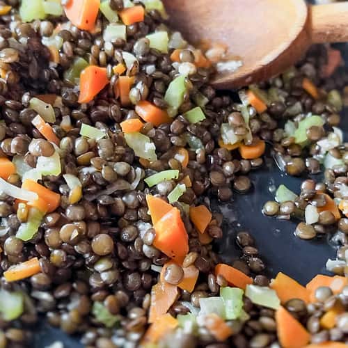 Braised Lentils with Thyme and Garlic - Cooking With Our CSA