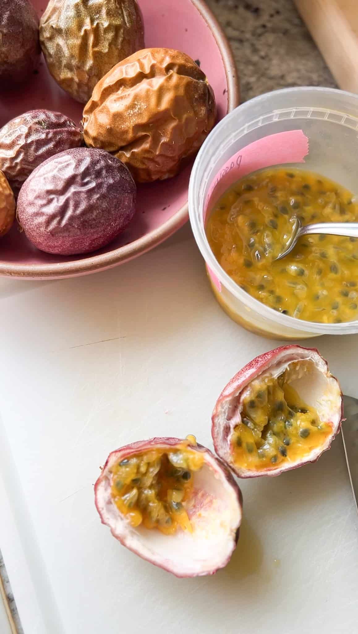 Recipe to Make an Easy Homemade Passion Fruit Curd - Cooking With Our CSA