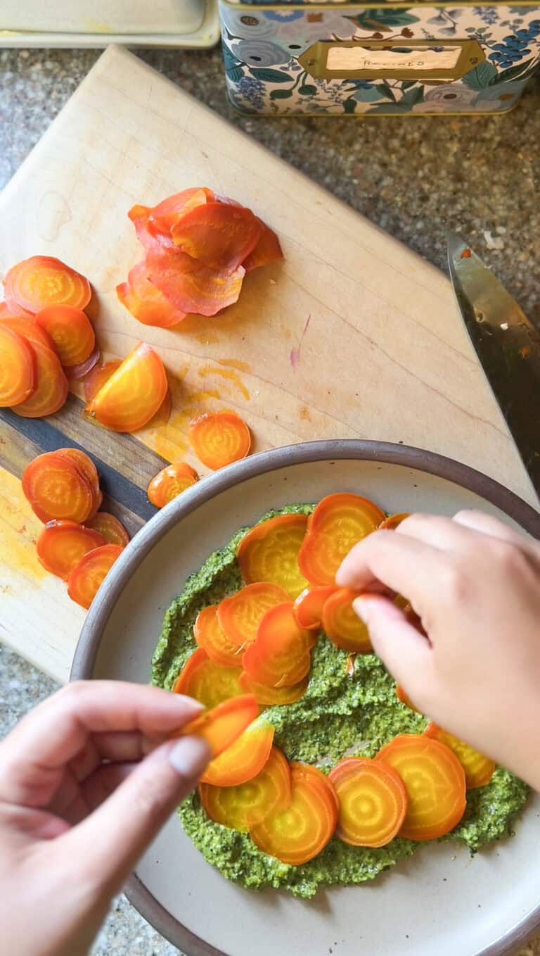 Vegan Roasted Badger Flame Shaved Beet Salad Recipe - Cooking With Our CSA